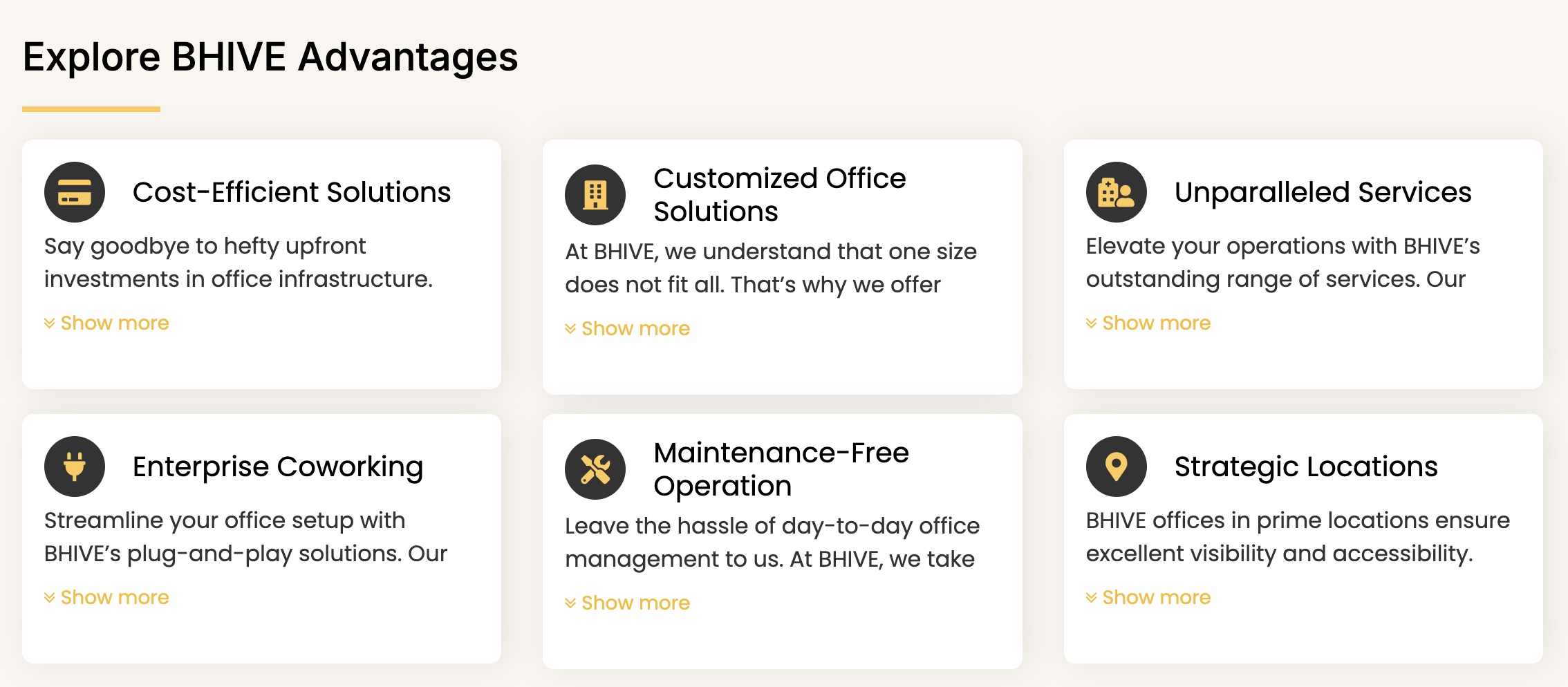 BHIVE advantages - BHIVE Workspace